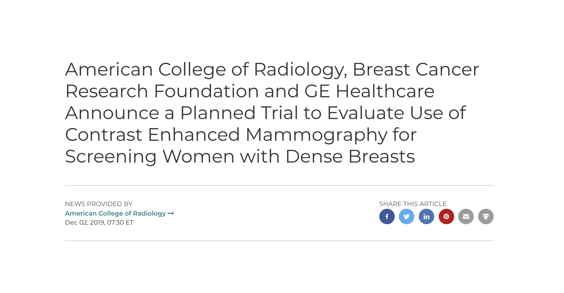 CMIST Trial and ESR Leadership Meeting | DenseBreast-info, Inc.